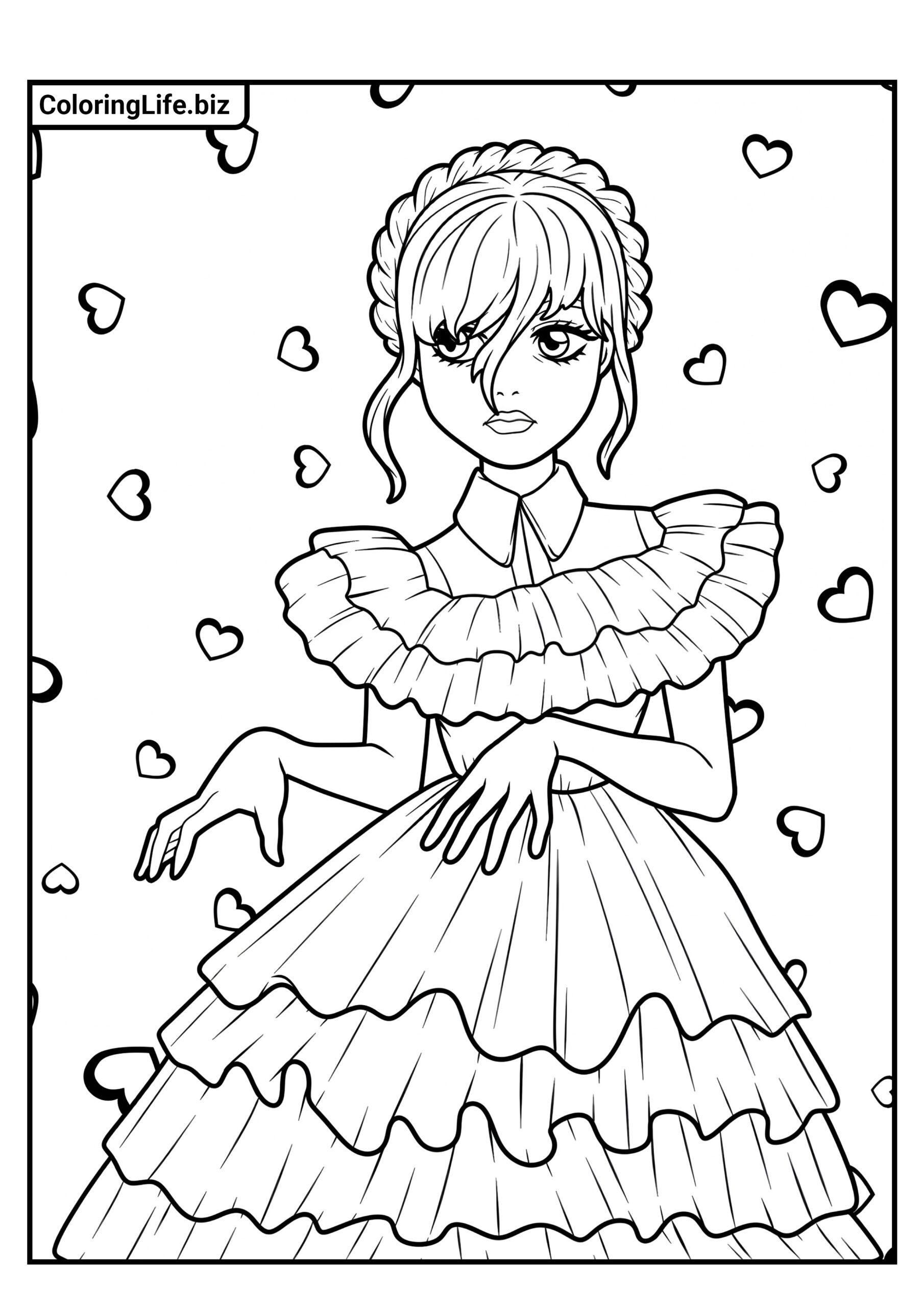 Kolorowanki Wednesday | 20 nowych obrazków do wydruku!