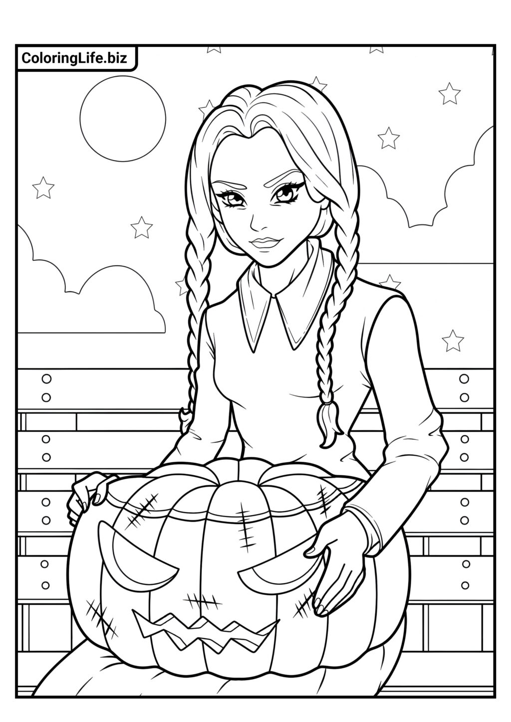 Kolorowanki Wednesday | 20 nowych obrazków do wydruku!