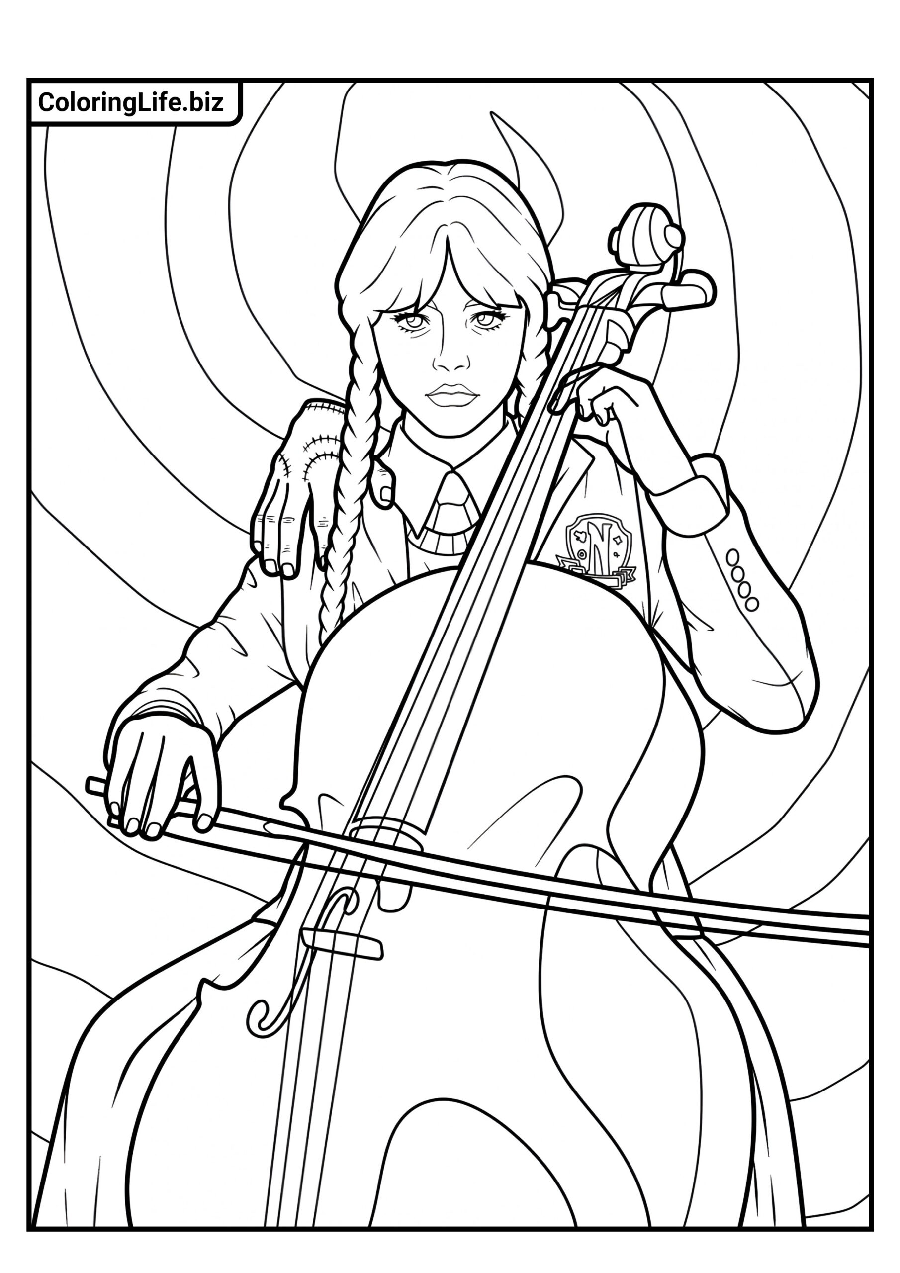 Kolorowanki Wednesday | 20 nowych obrazków do wydruku!