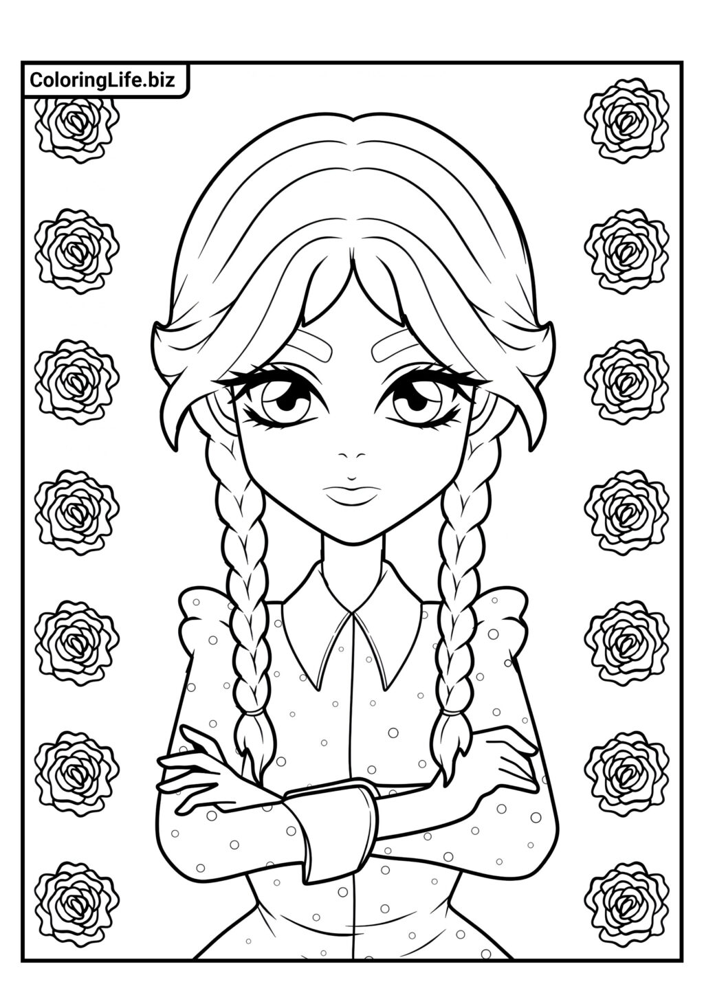 Kolorowanki Wednesday | 20 nowych obrazków do wydruku!