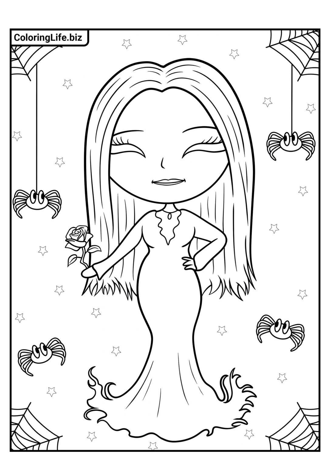 Kolorowanki Wednesday | 20 nowych obrazków do wydruku!