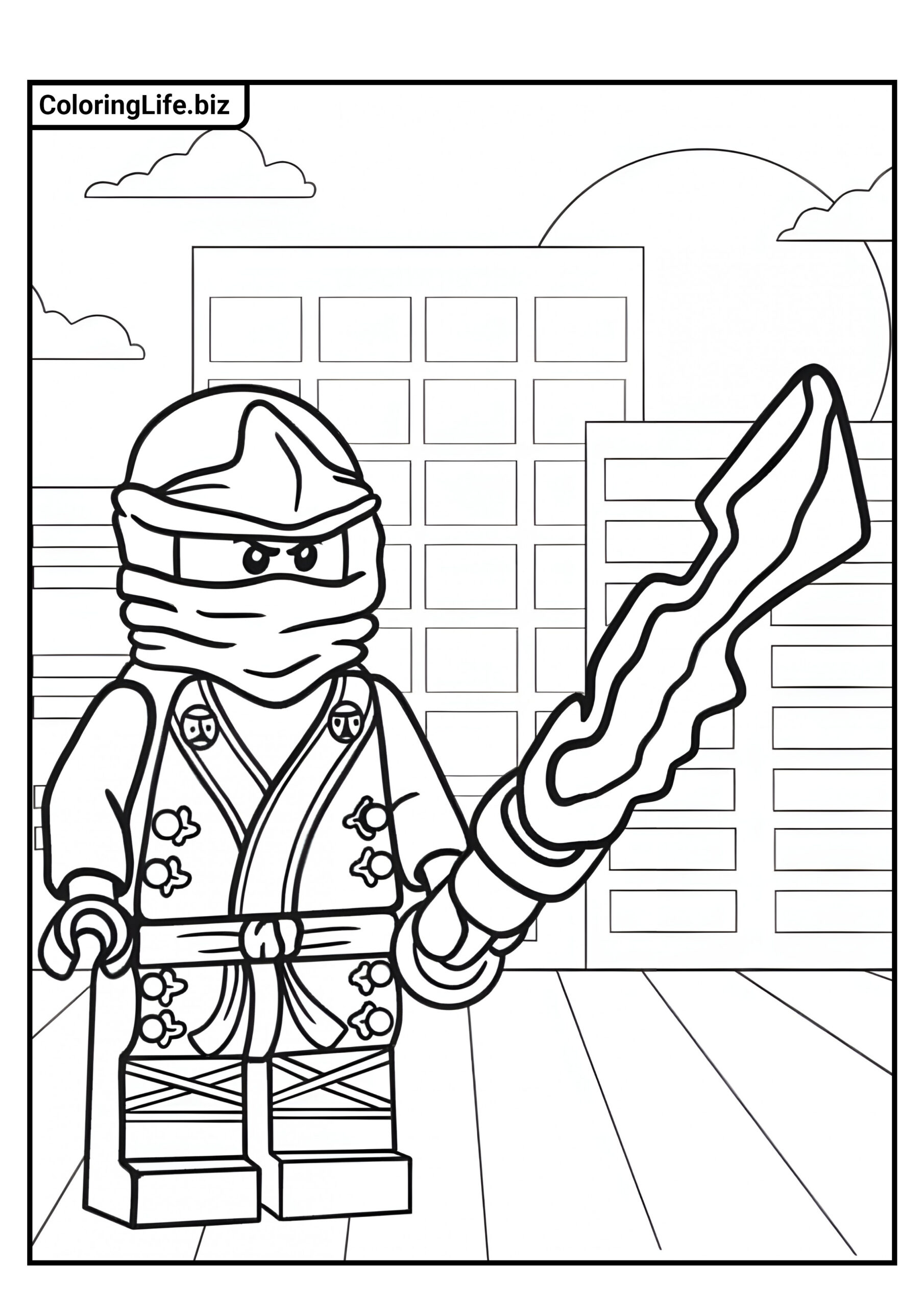 Kolorowanki Ninjago dla chłopców (100% bezpłatnie)