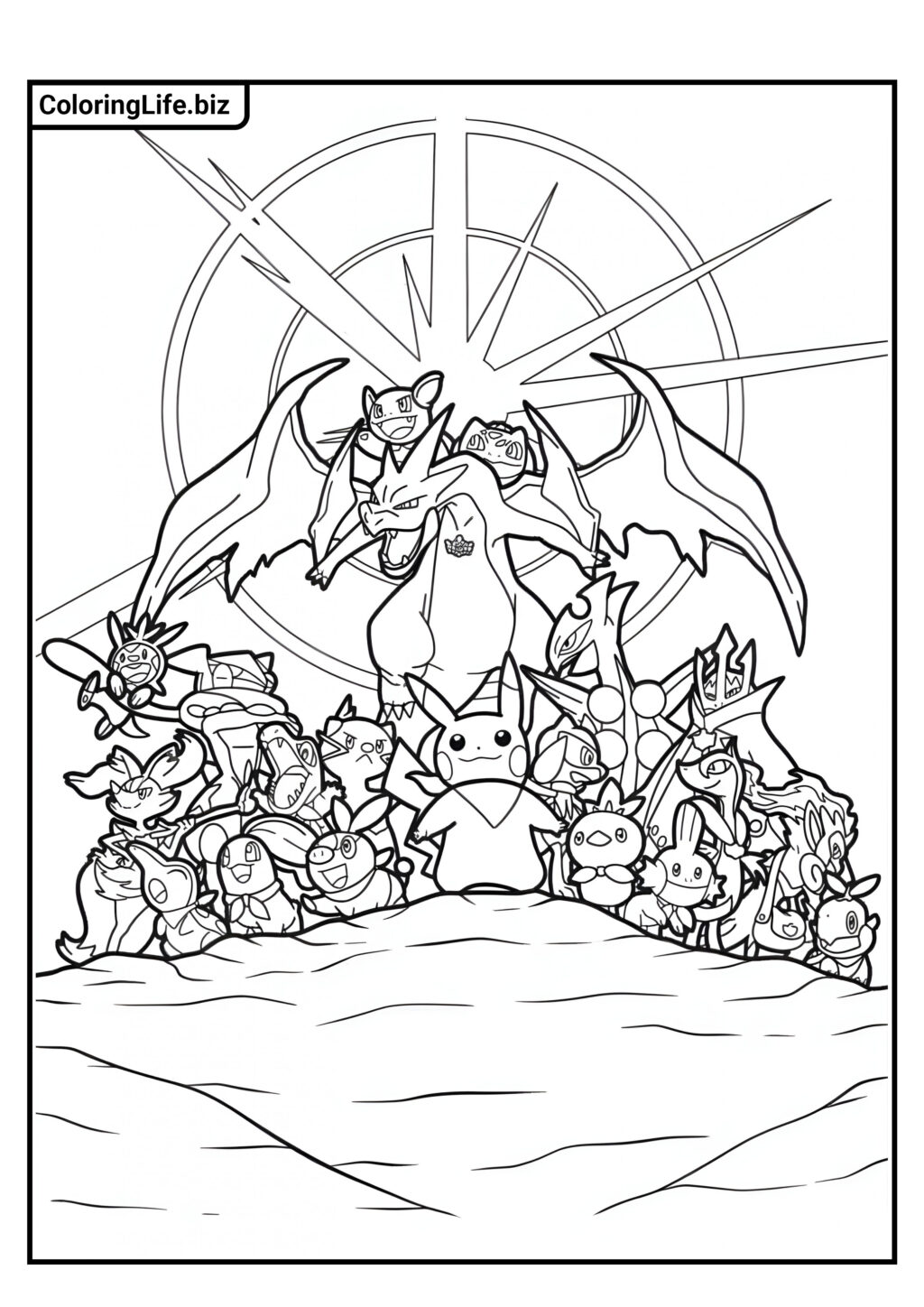 100 Ausmalbilder Pokémon | Ausdrucken in A4