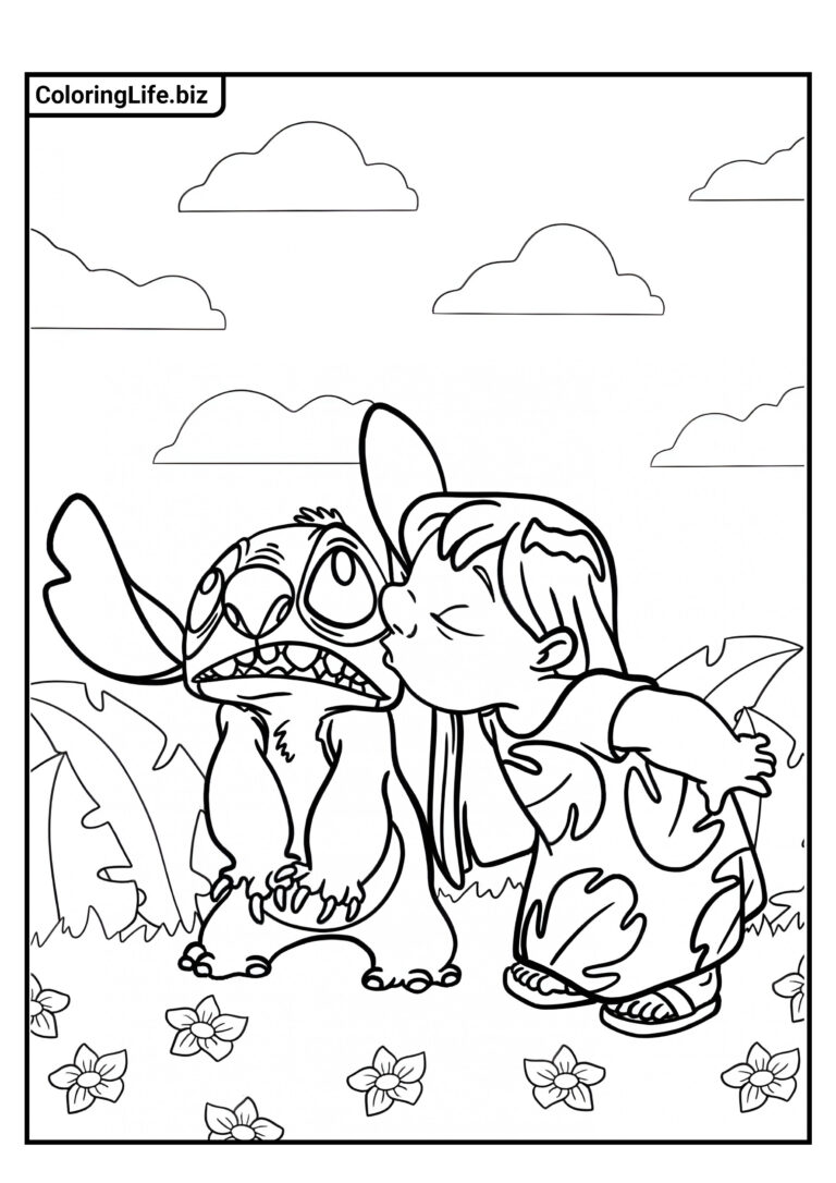 Kolorowanki Lilo i Stitch do pobrania za darmo