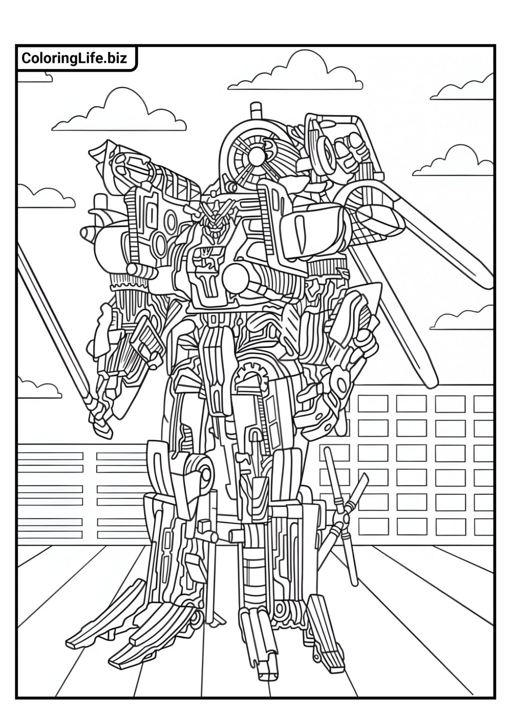 Раскраски Трансформеры | Распечатать и скачать в PDF
