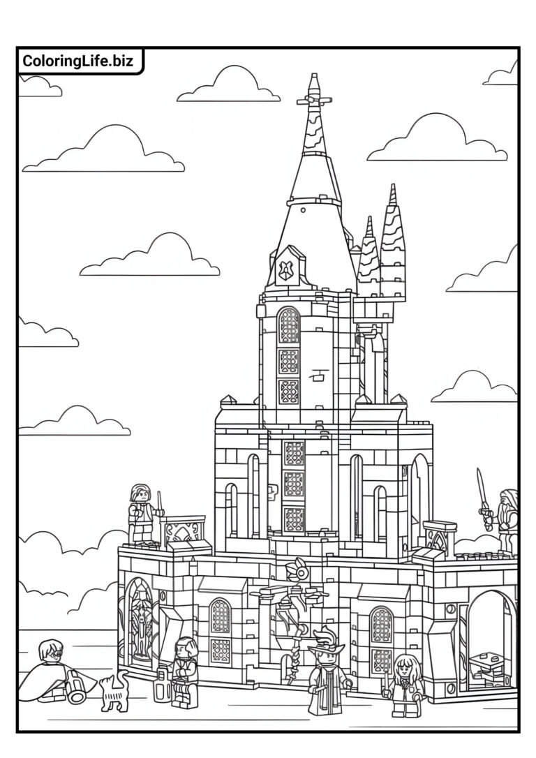 Раскраски ЛЕГО (LEGO) для печати | 50 раскрасок