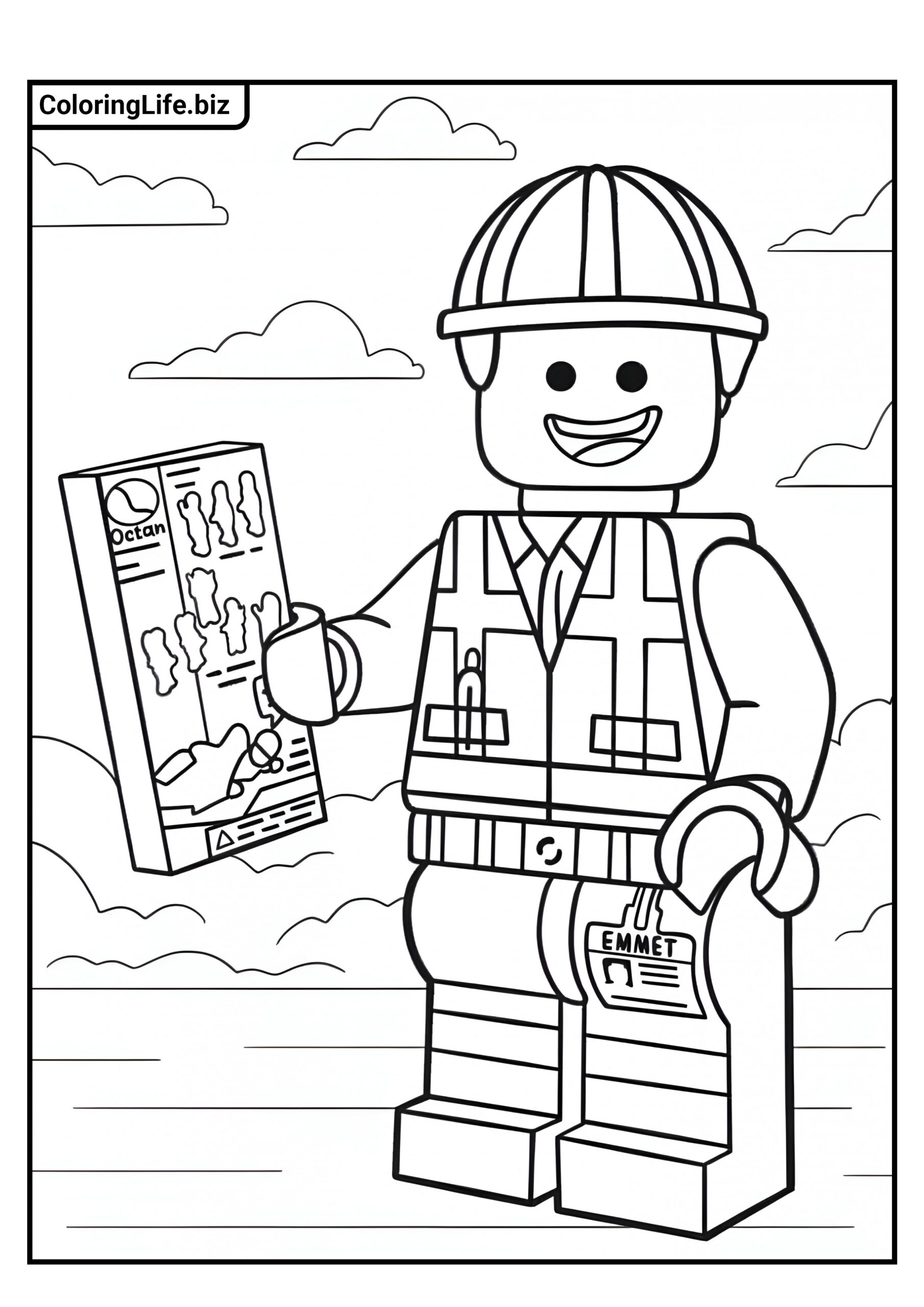 LEGO Malvorlagen für den Druck | 50 Ausmalbilder