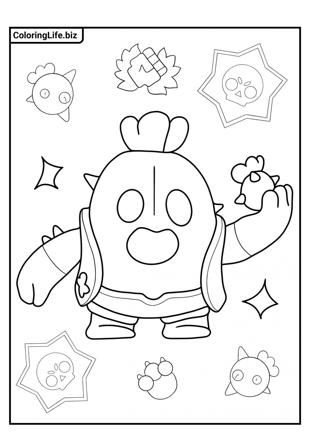 Kolorowanki Brawl Stars dla chłopców | 25 obrazków