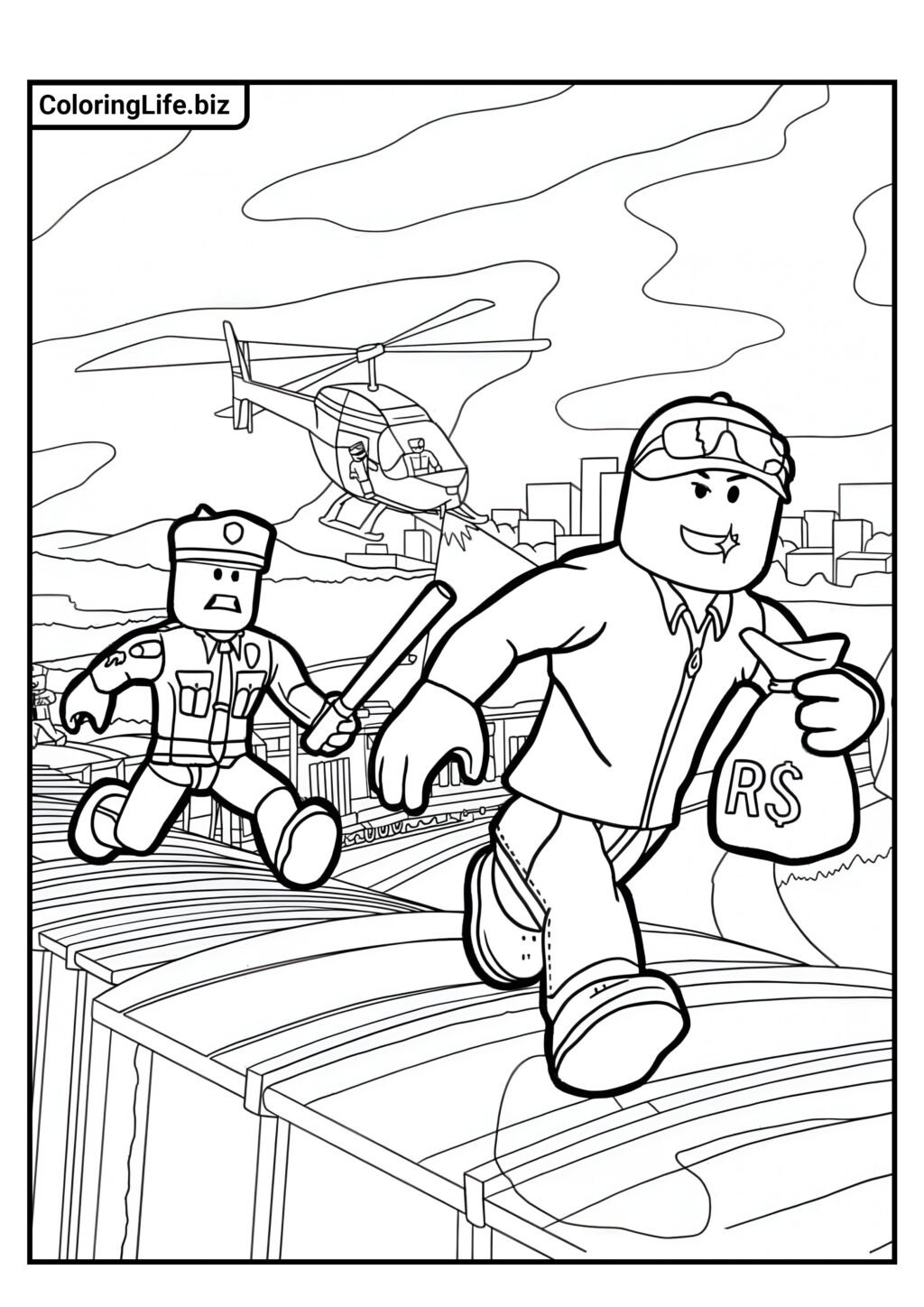 Раскраски Роблокс (Roblox) - Распечатать на А4