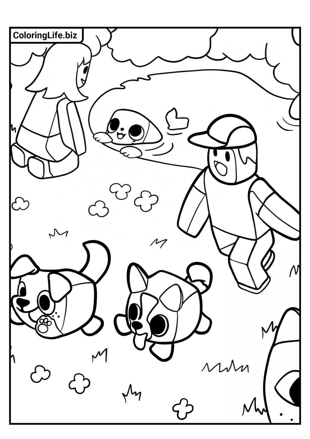 Раскраски Роблокс (Roblox) - Распечатать на А4