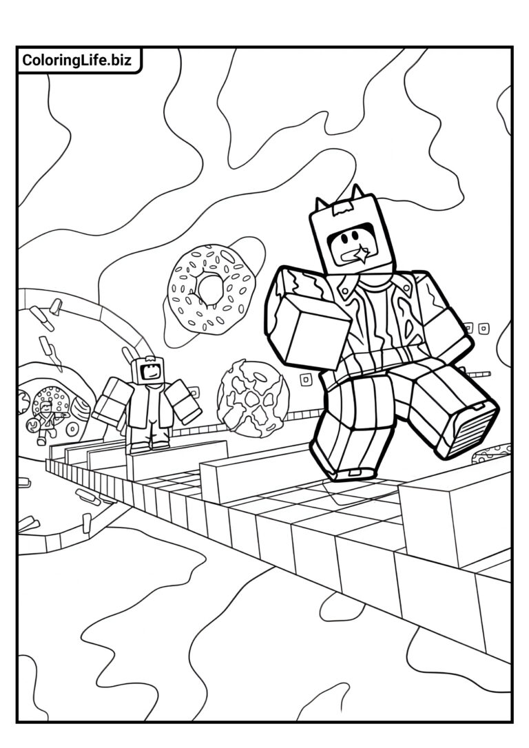 Раскраски Роблокс (Roblox) - Распечатать на А4