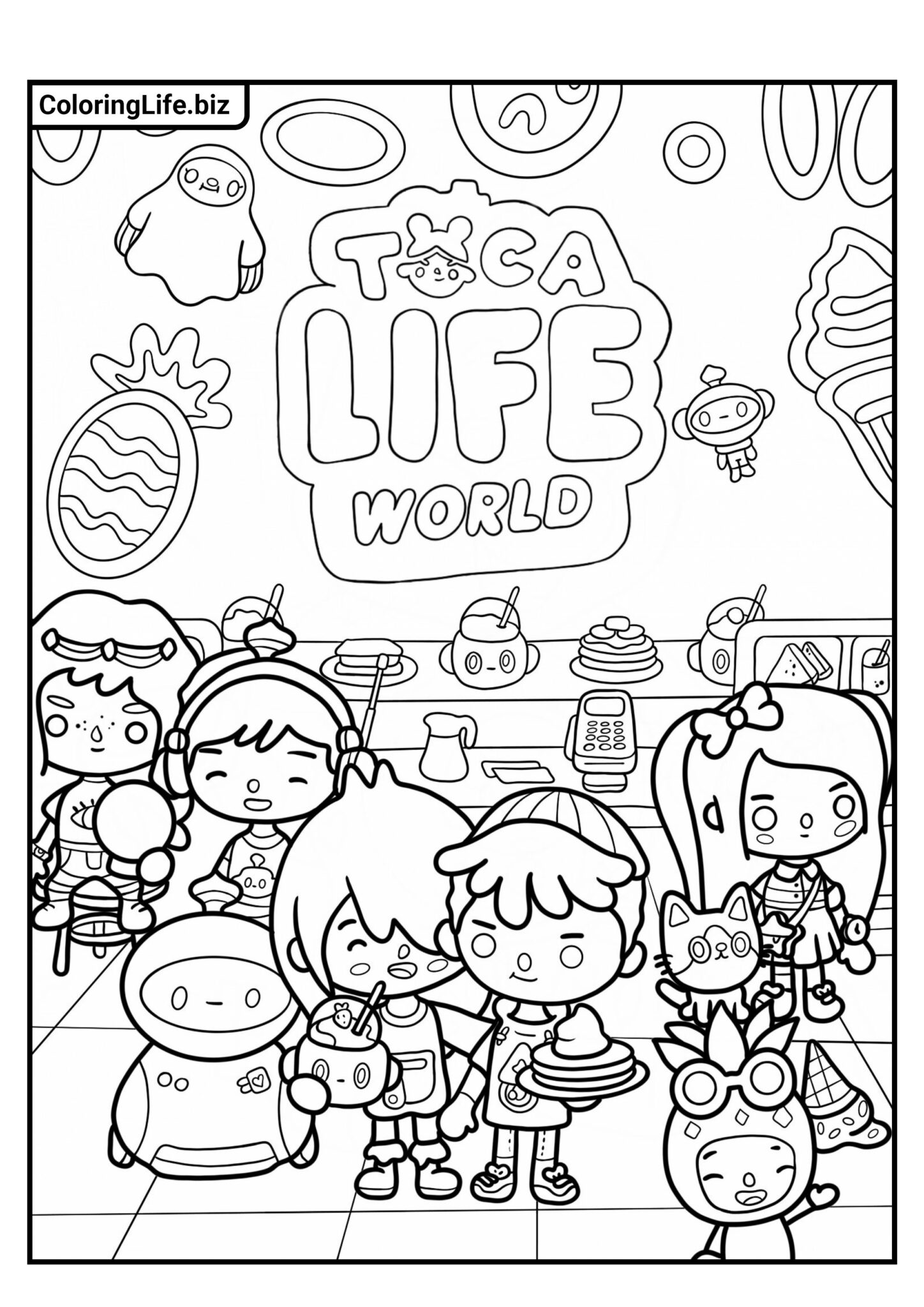 Раскраски Тока Бока | Новые распечатки для детей