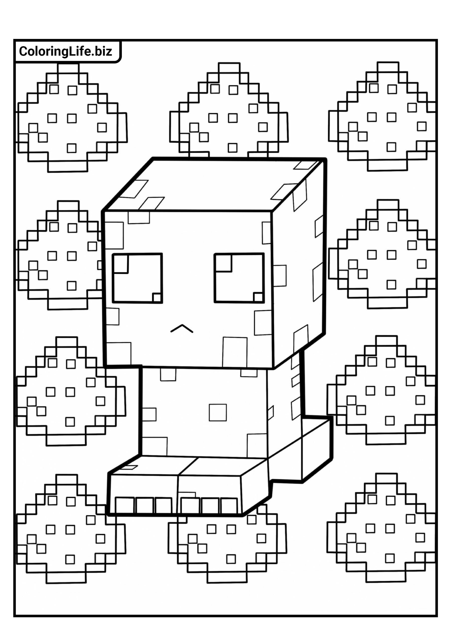 Kolorowanki Minecraft | 60+ nowych szablonów dla dzieci