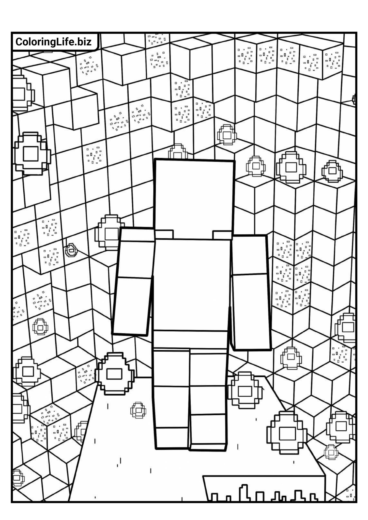 Раскраски Майнкрафт | 60+ новых распечаток для детей