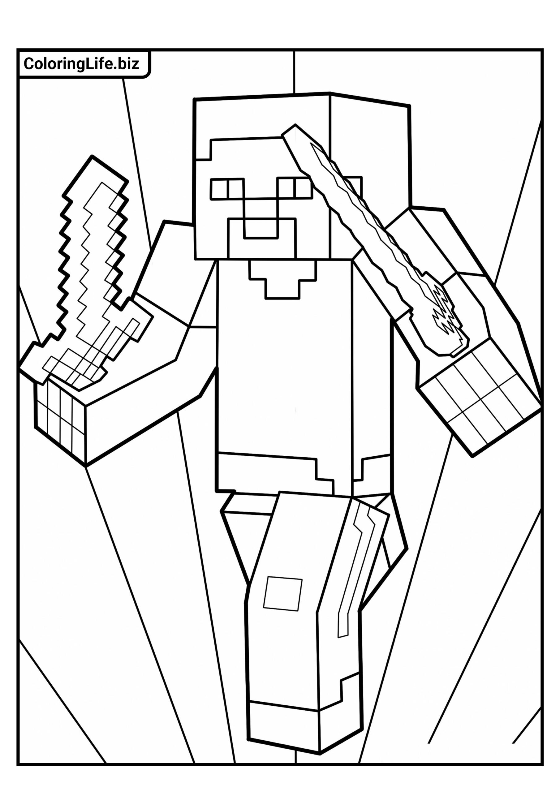 Раскраски Майнкрафт | 60+ новых распечаток для детей