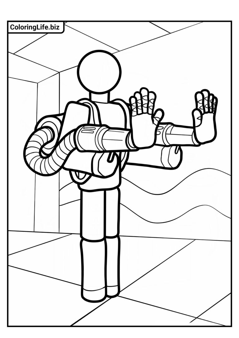 Ausmalbilder von Poppy Playtime zum Ausdrucken