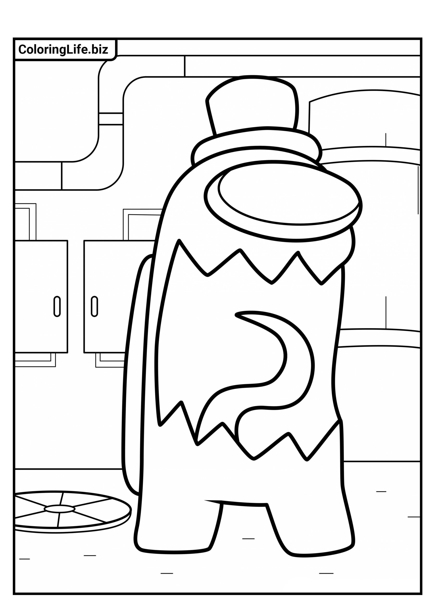 Раскраски Амонг Ас (Among Us) | 60+ новых дизайнов