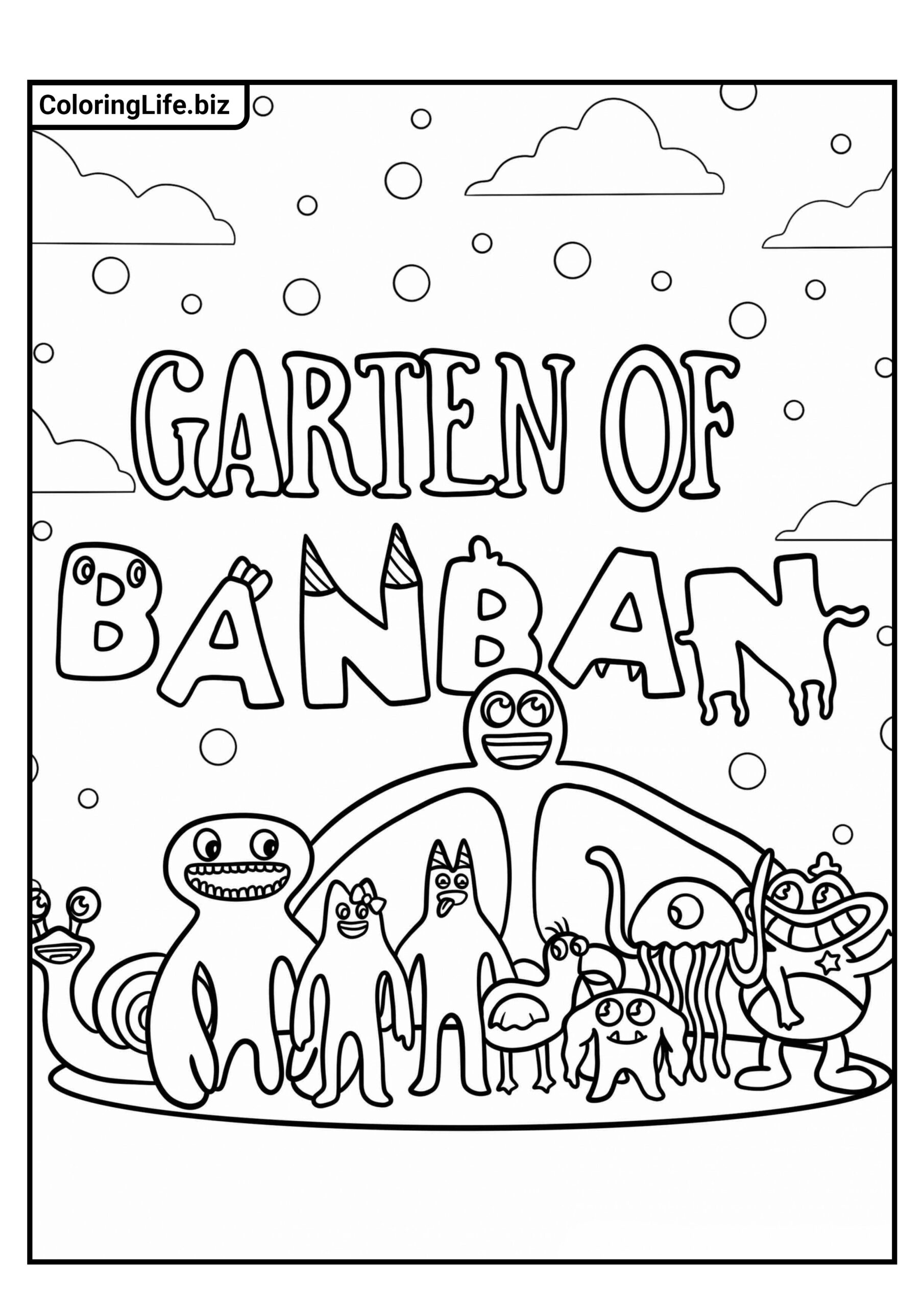 Раскраски Банбан (Garten of Banban) для распечатывания