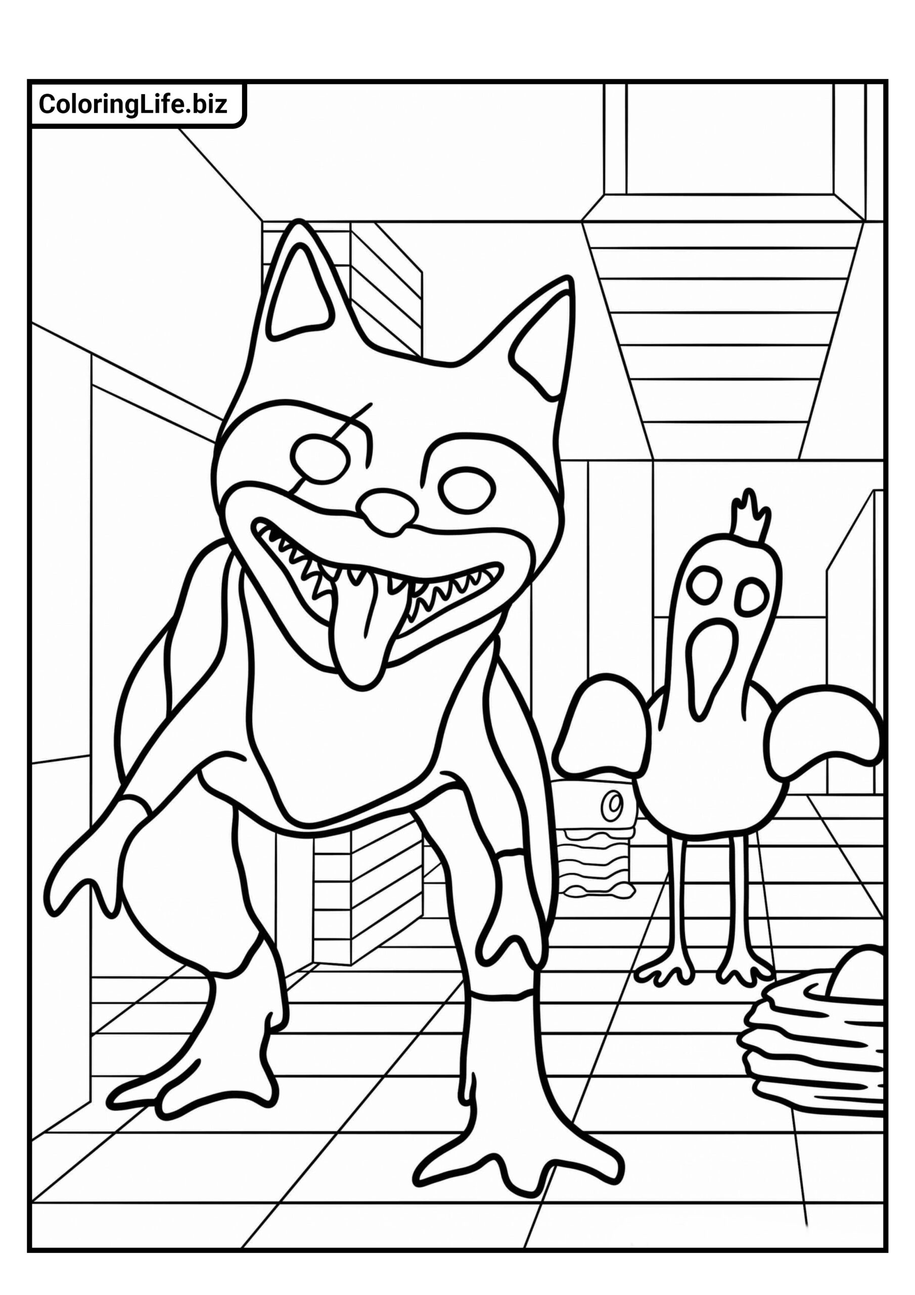 Раскраски Банбан (Garten of Banban) для распечатывания