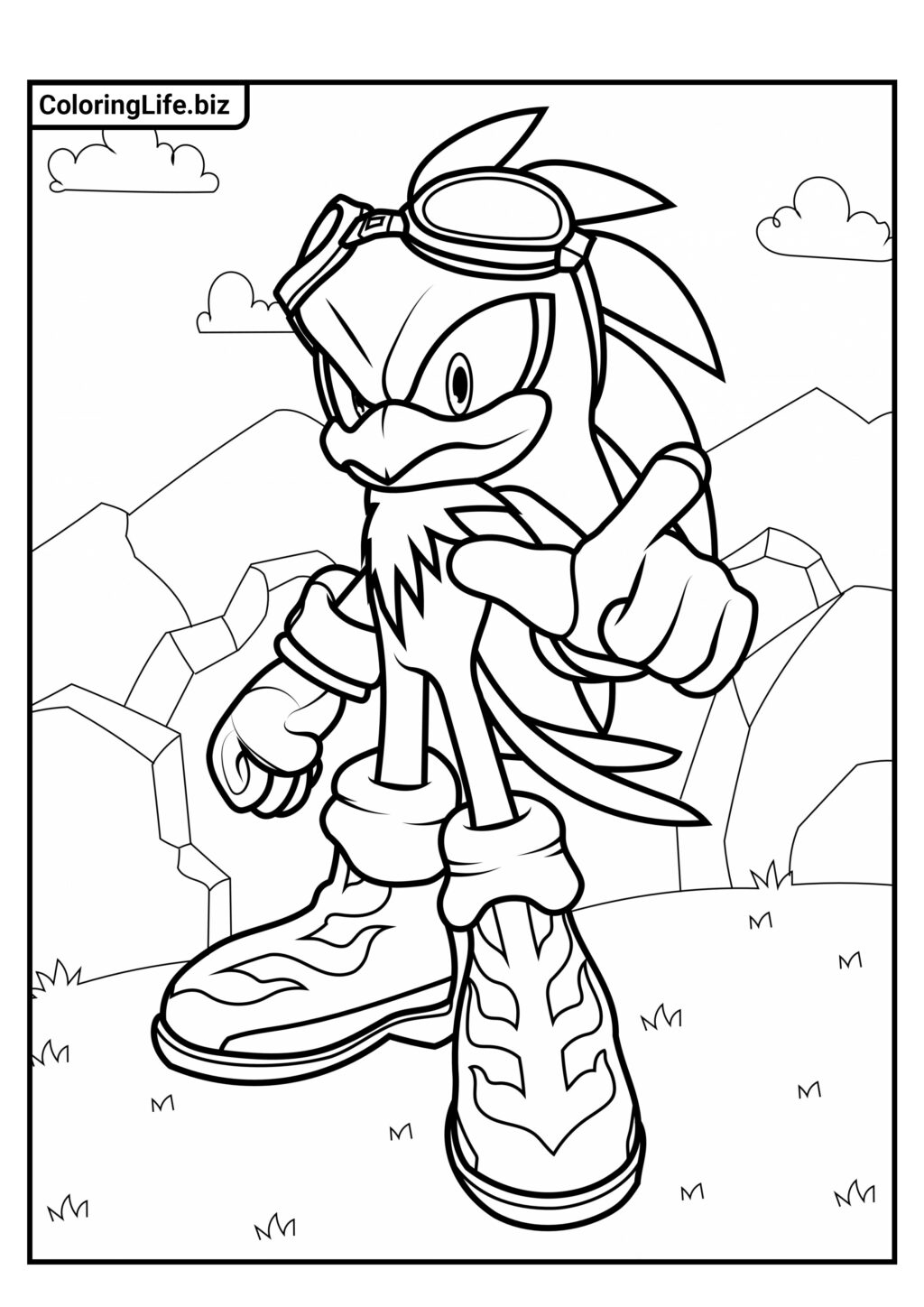 Раскраски Соник | 70+ картинок распечатать на А4