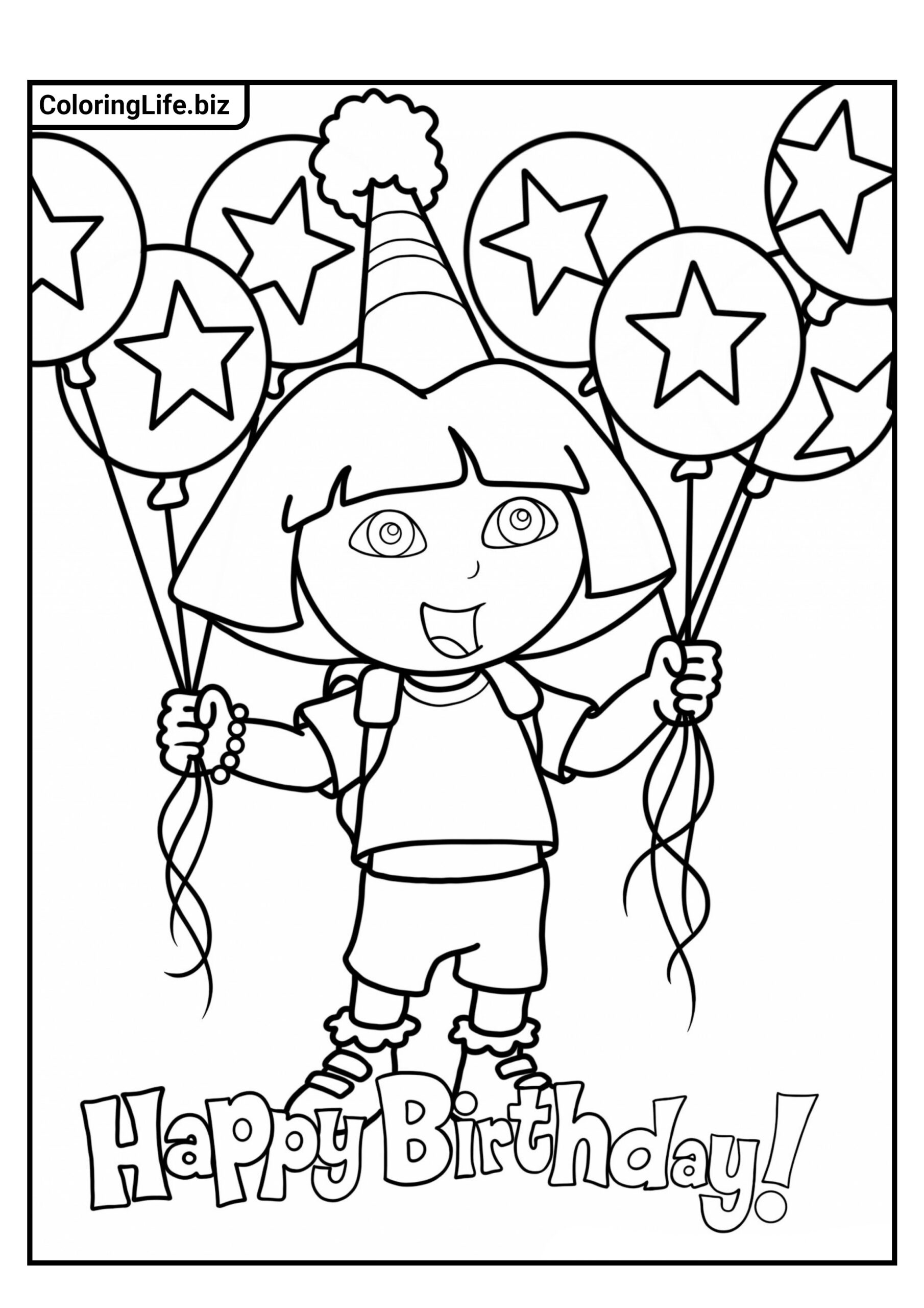 Раскраски Даша-Путешественница для детей | Распечатать