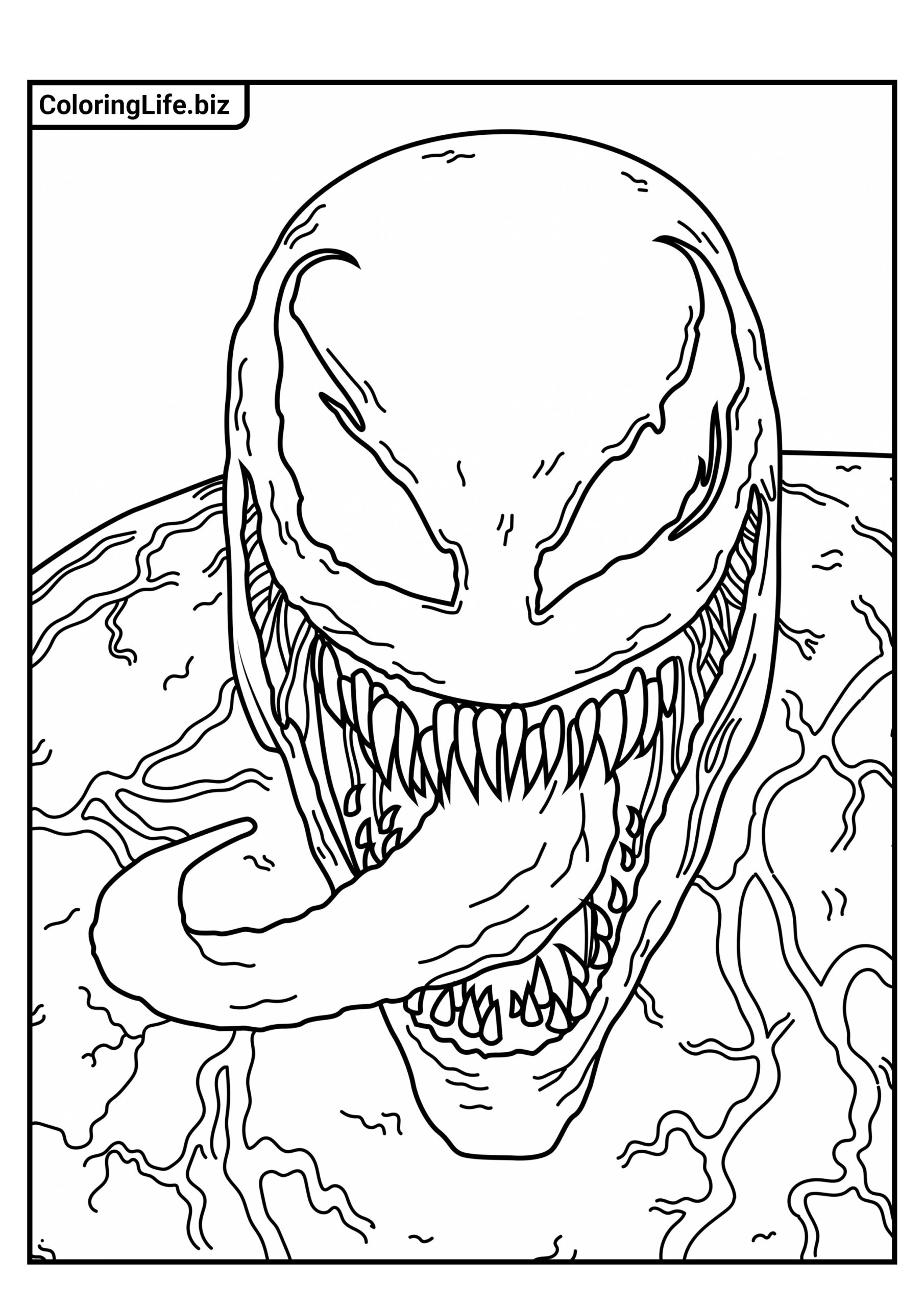 Ausmalbilder Venom | 20+ Malvorlagen zum Ausdrucken auf A4
